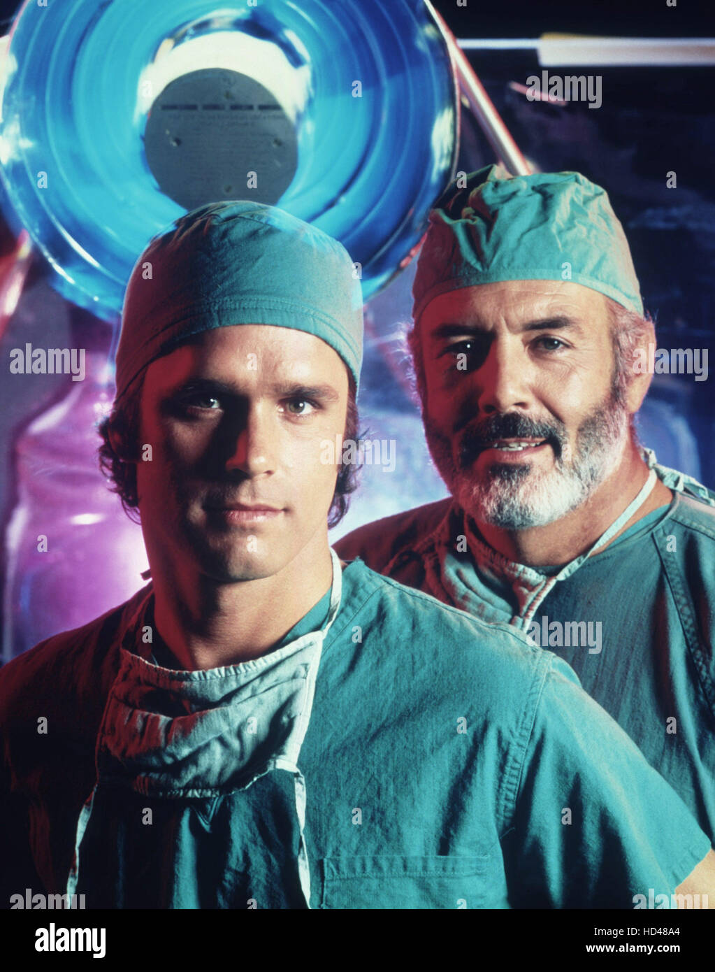 TRAPPER JOHN, M.D., l-r: Gregory Harrison, Pernell Roberts, 1979-86, TM ...