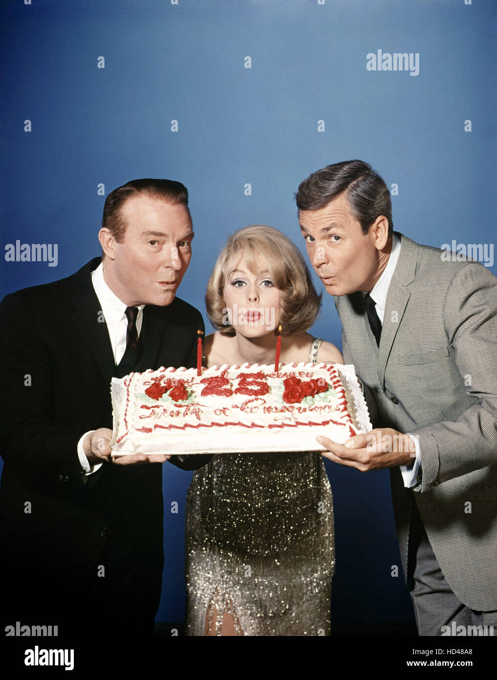 TRUTH OR CONSEQUENCES, producer Ralph Edwards, Sandy Grant, Bob Barker ...