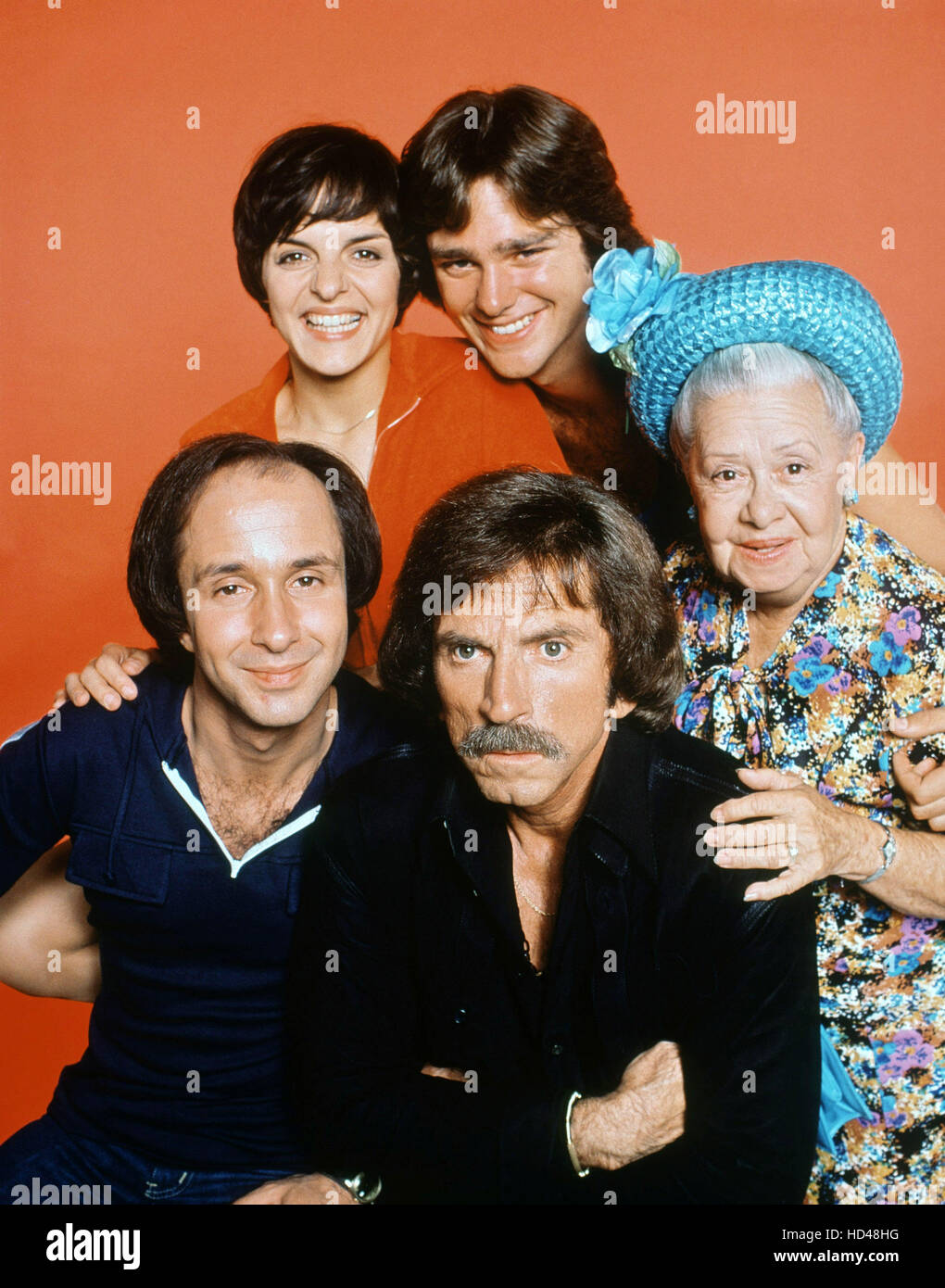 A YEAR AT THE TOP, (clockwise from left): Julie Cobb, Greg Evigan ...