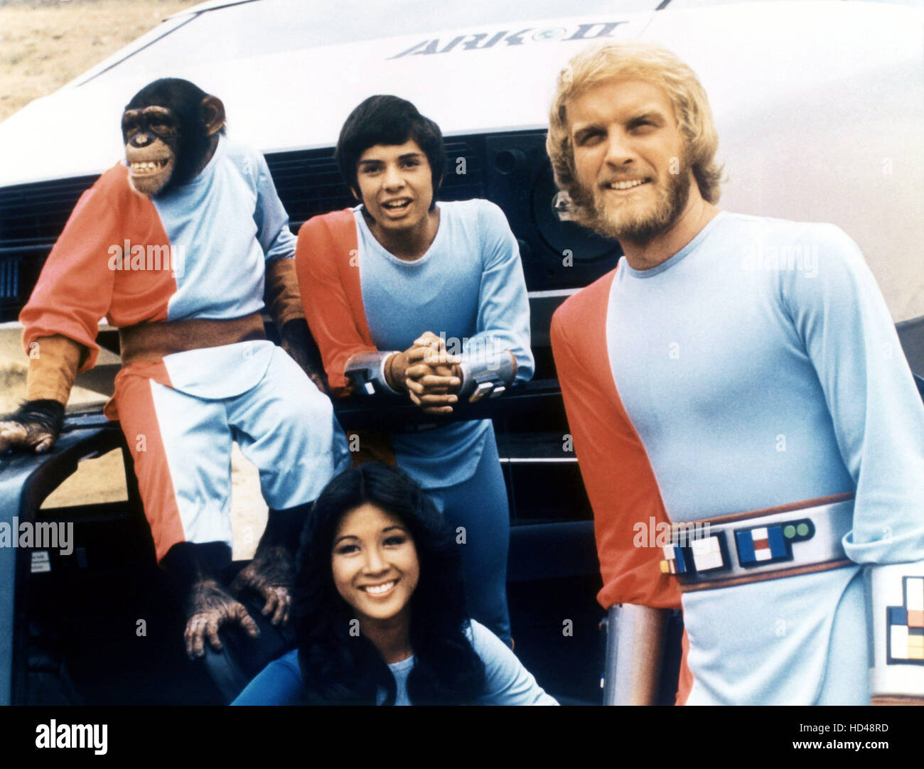 ARK II, top from left: Adam the chimp, Jose Flores, Terry Lester ...
