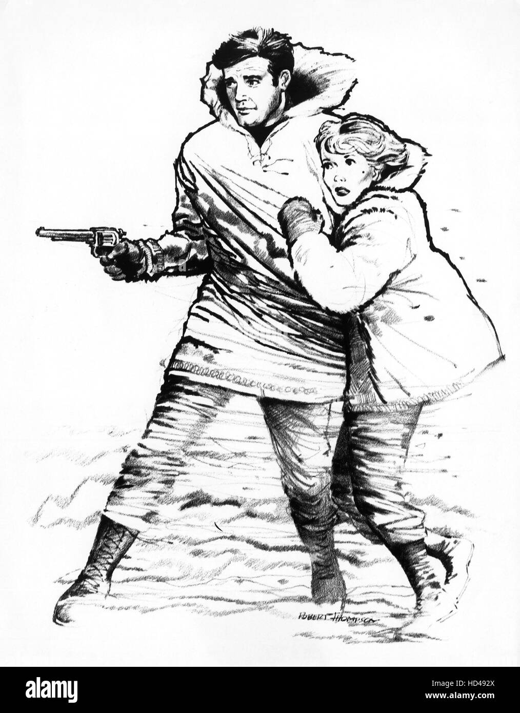 THE ALASKANS, Roger Moore, Dorothy Provine, 1959-1960 Stock Photo - Alamy