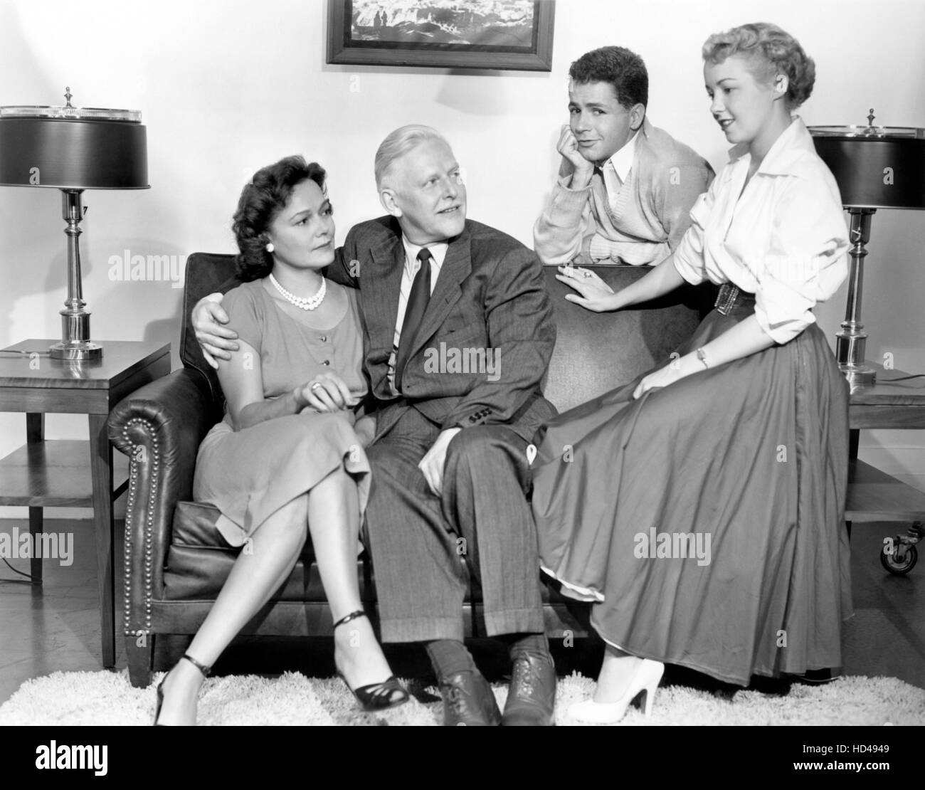 THE ALDRICH FAMILY, (from left): Barbara Robbins, House Jameson, Henry ...