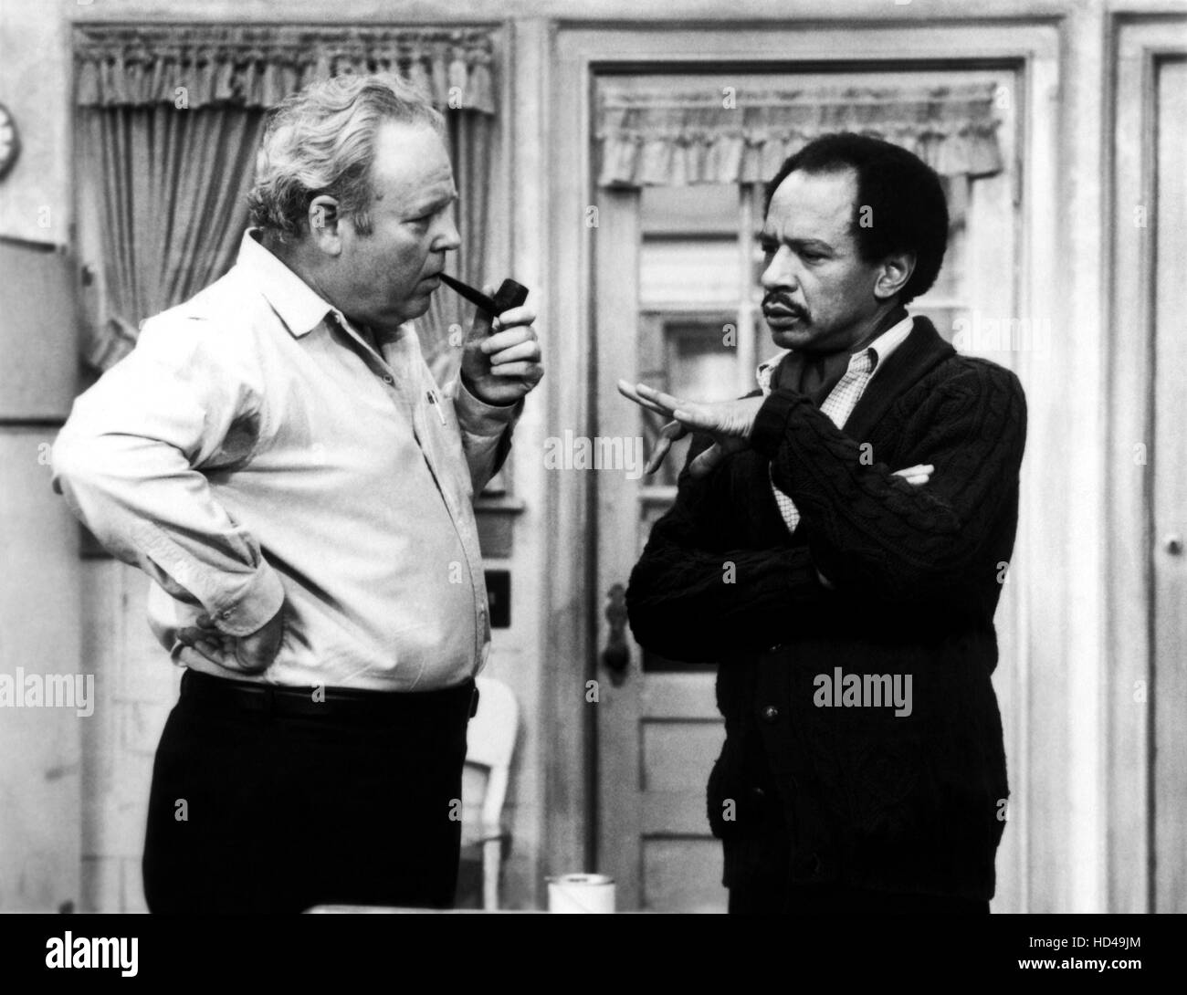 ALL IN THE FAMILY, from left: Carroll O'Connor, Sherman Hemsley, 1971 ...
