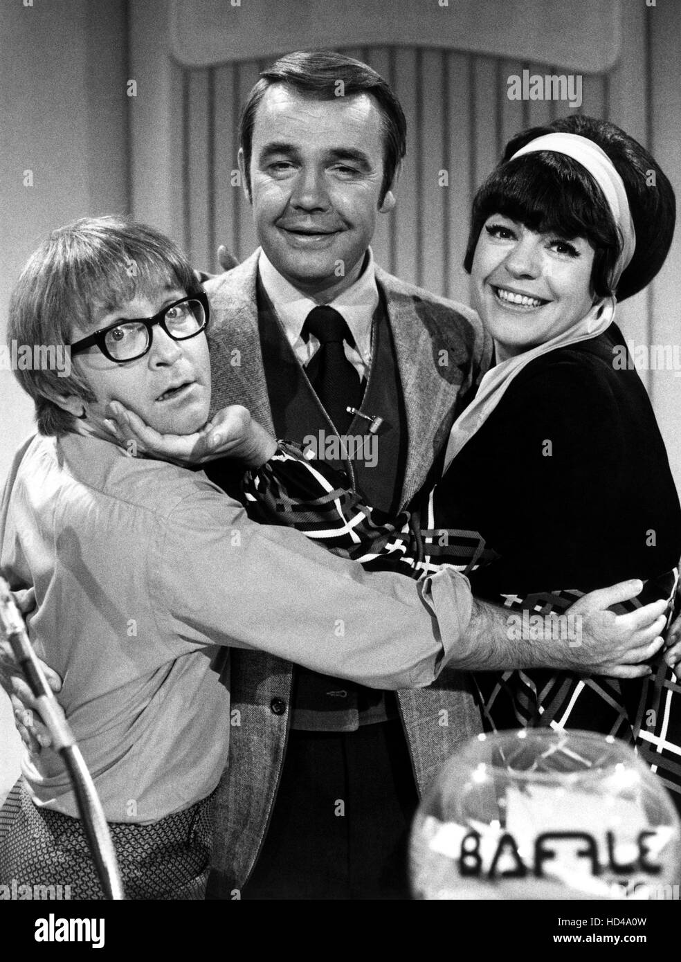 ALL STAR BAFFLE (aka BAFFLE), from left: Arte Johnson, Dick Enberg, Jo ...