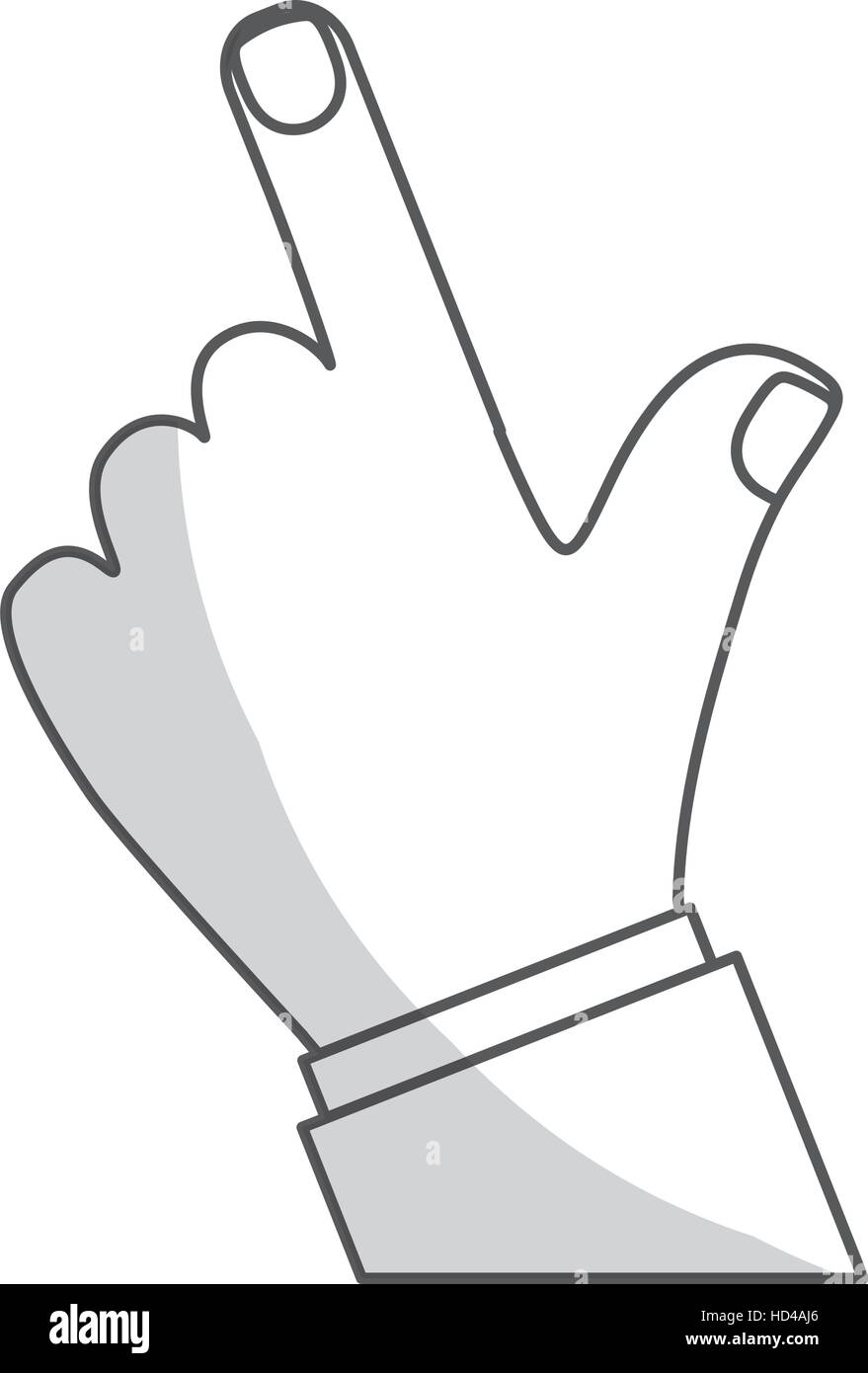 human hand pointing icon over white background. vector illustration ...