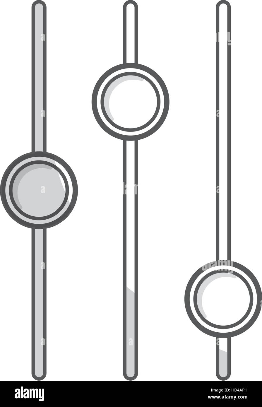 Volume settings buttons icon over white background. vector illustration ...