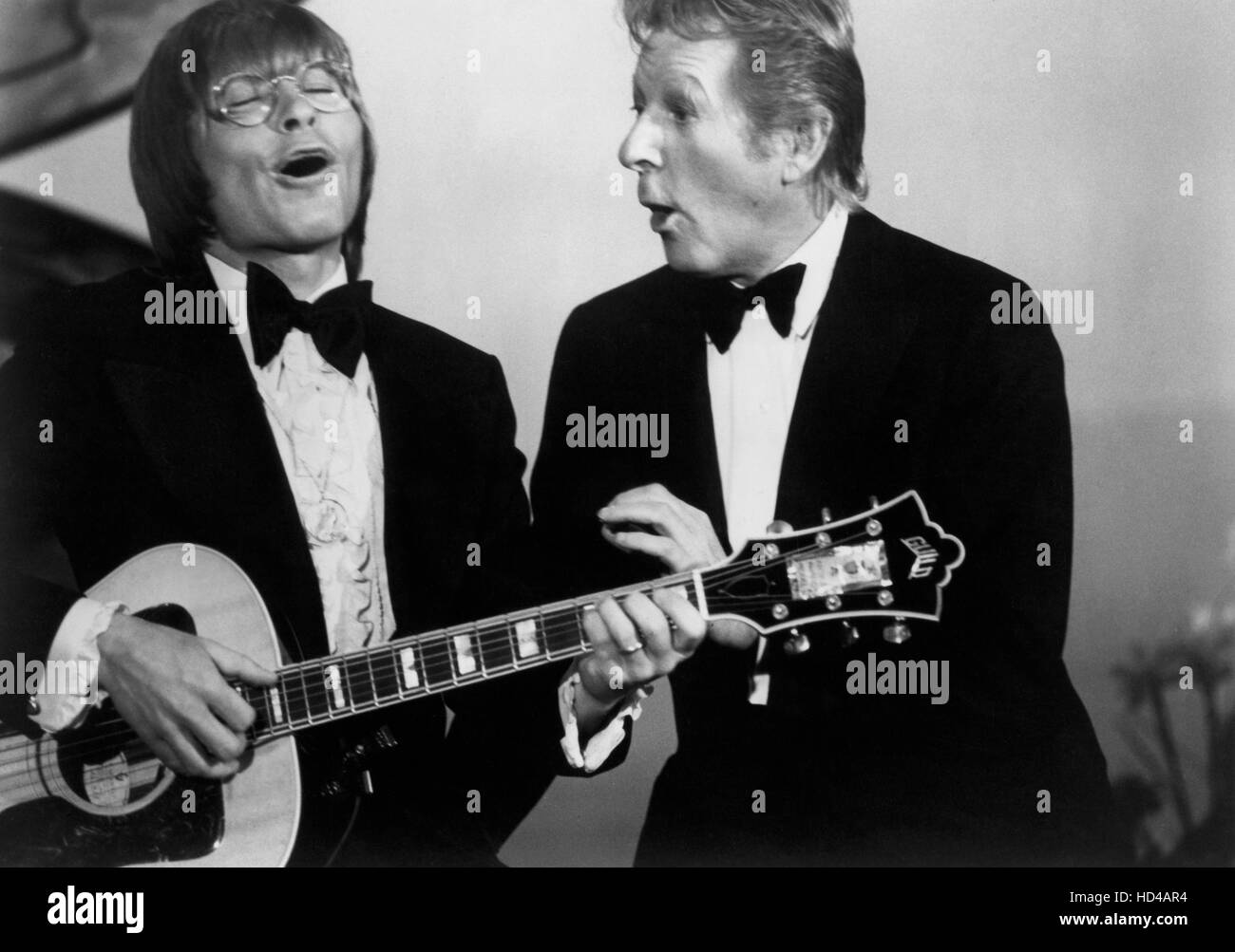AN EVENING WITH JOHN DENVER, John Denver, Danny Kaye, 1975 Stock Photo ...
