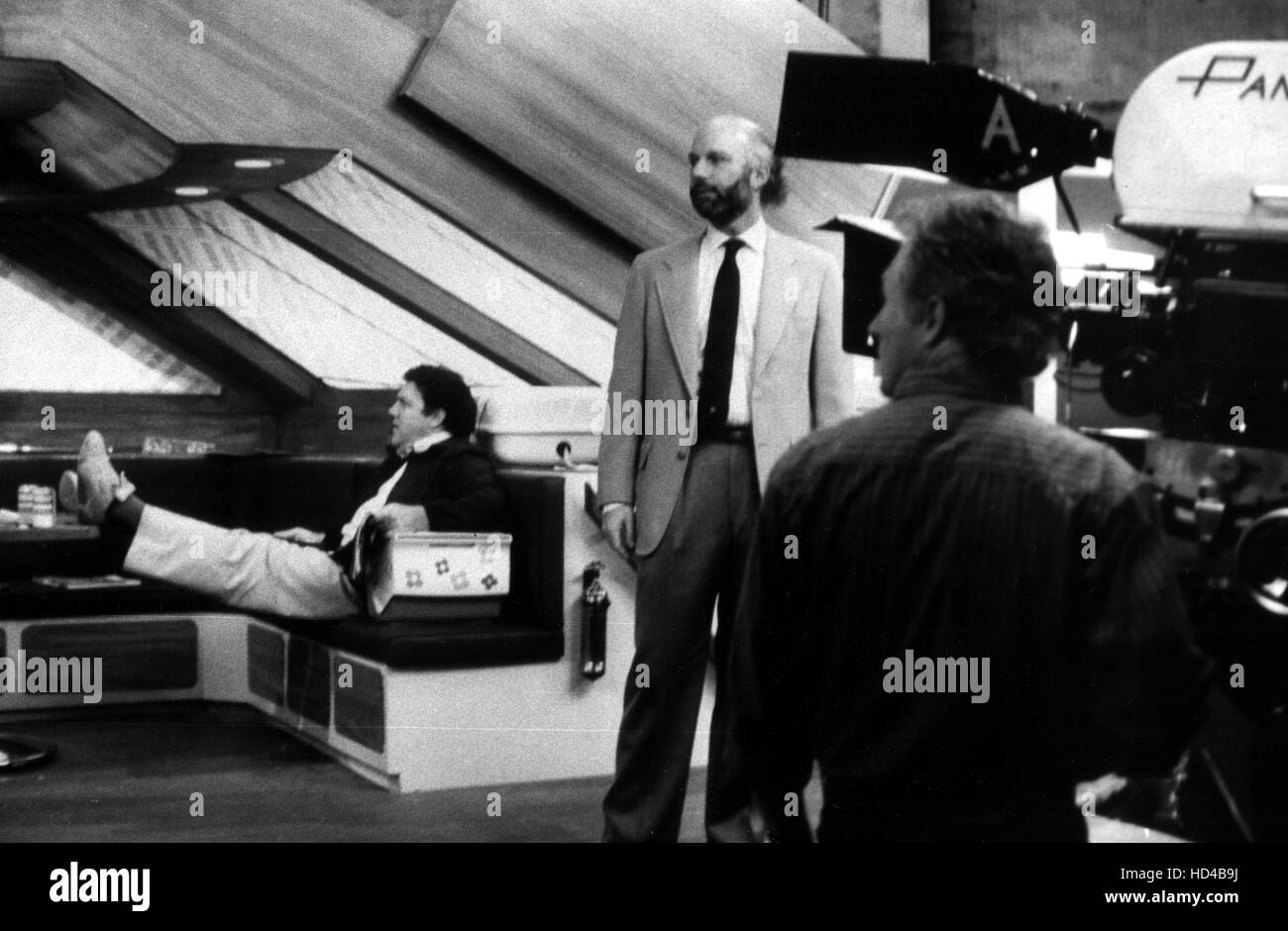 CHEERS, George Wendt, creator James Burrows on set, 1982-93, (c ...