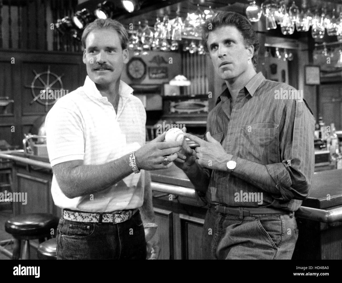 CHEERS, Wade Boggs, Ted Danson, 'Bar Wars', (Season 6, aired March 31 ...