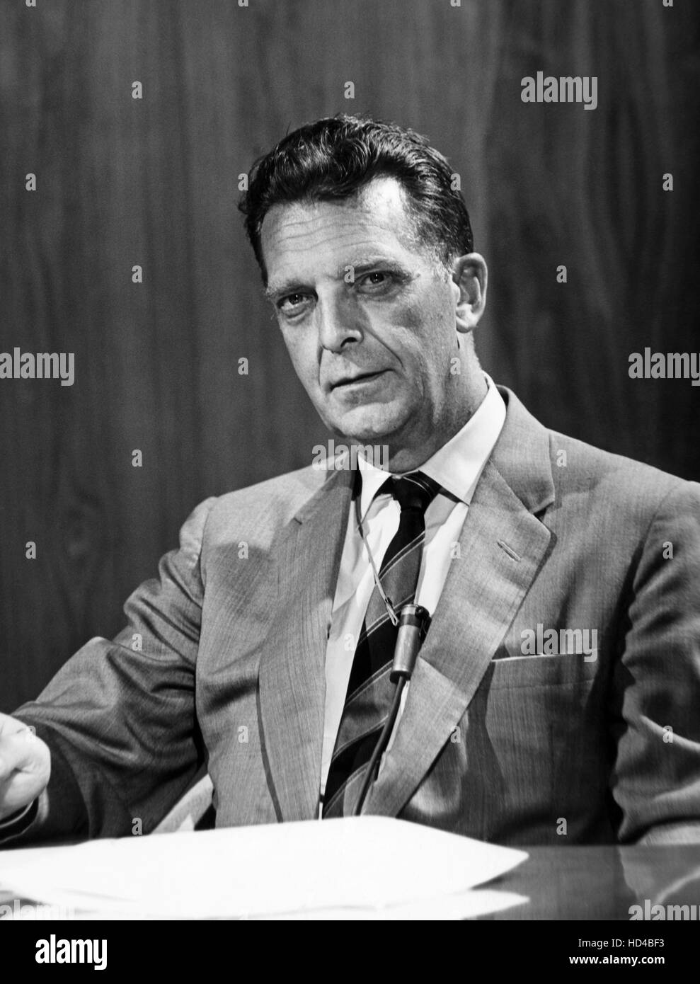 CHET HUNTLEY REPORTING, Chet Huntley, 1957-63 Stock Photo - Alamy