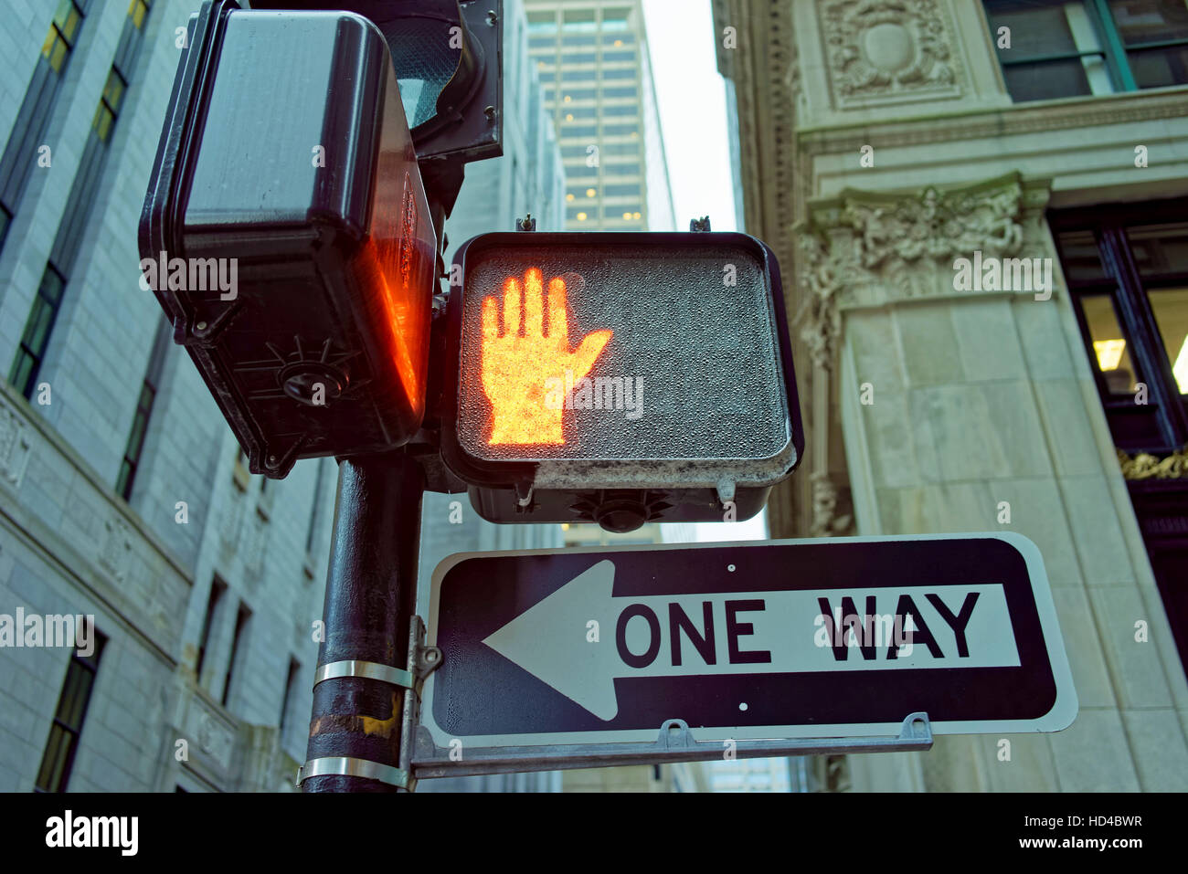 Red color traffic light, stop for pedestrians to cross the road Stock ...