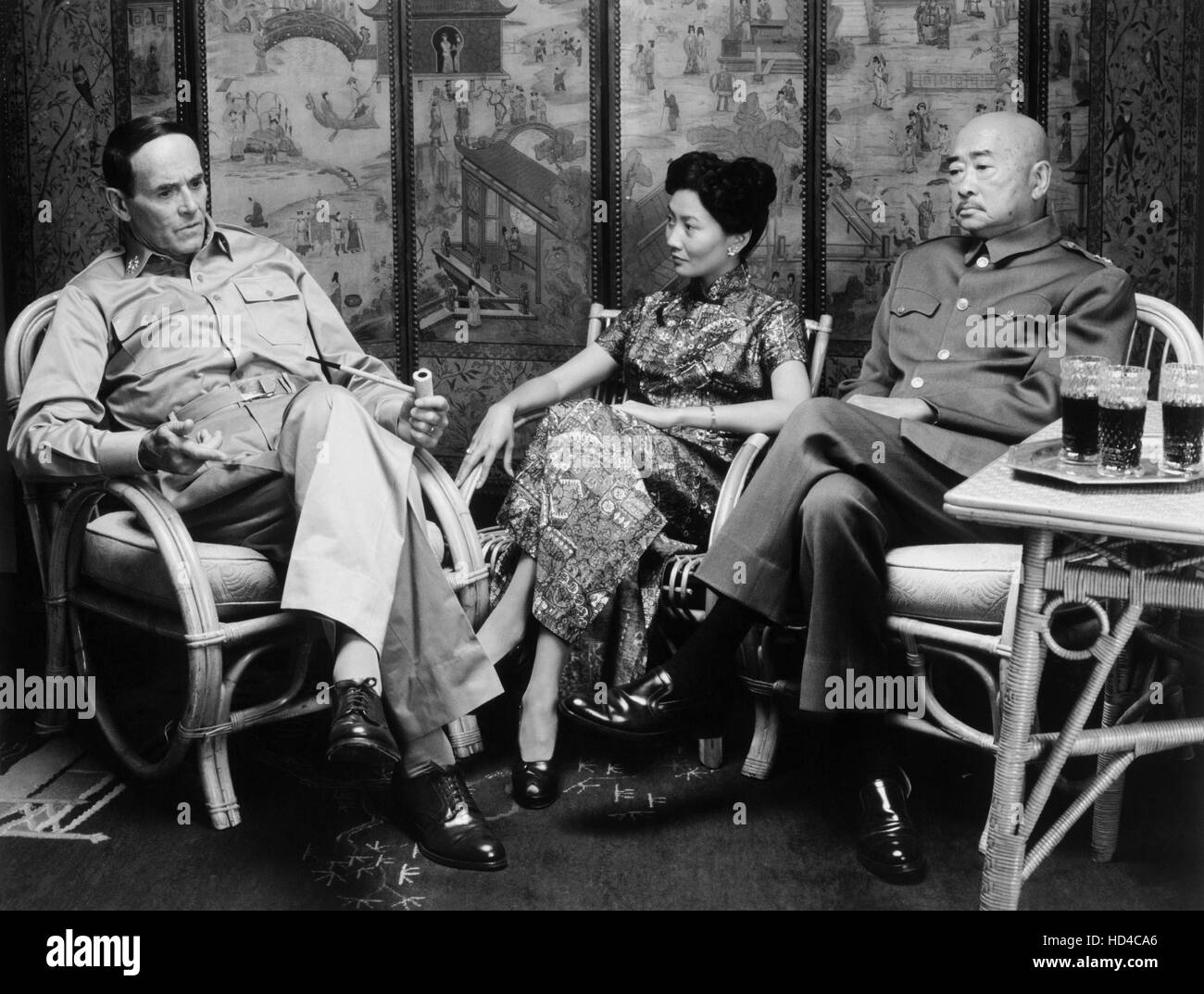 COLLISION COURSE: TRUMAN VS. MacARTHUR, from left: Henry Fonda, Essie ...