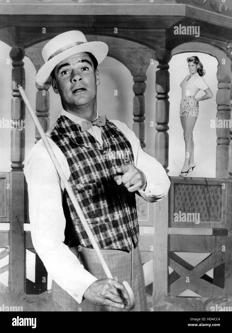 COUNTY FAIR, from left: Bert Parks, Christie Logan, 1958-59 Stock Photo ...