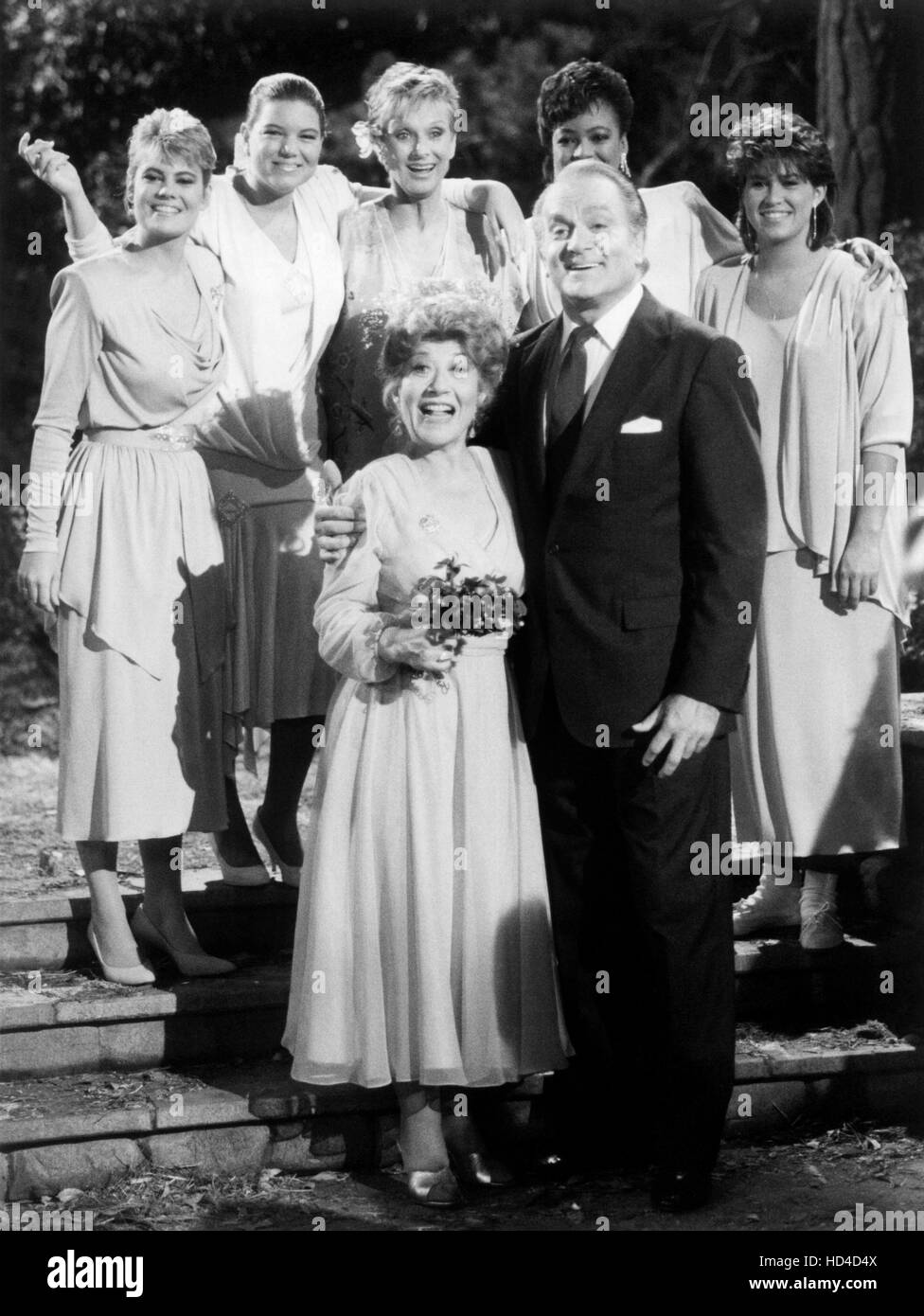 THE FACTS OF LIFE, rear l-r: Lisa Whelchel, Mindy Cohn, Cloris Leachman ...