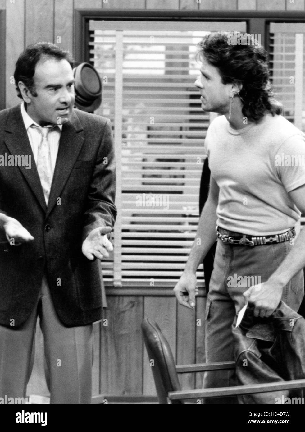 FAMILY TIES, (from left): Dan Hedaya, Scott Valentine, 'Father, Can You ...