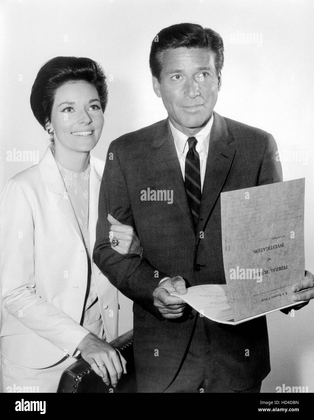 THE F.B.I., Lee Meriwether, Efrem Zimbalist Jr., 1965-74 Stock Photo ...
