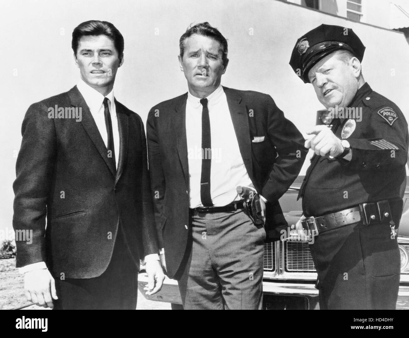 FELONY SQUAD, from left, Dennis Cole, Howard Duff, Ben Alexander, 1966 ...