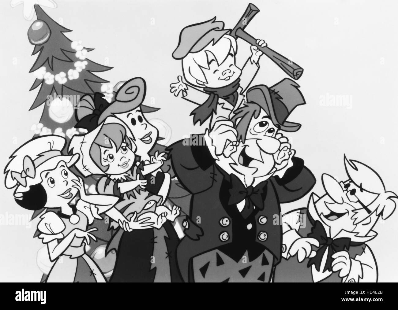 A FLINTSTONES CHRISTMAS CAROL, (from left): Betty Rubble, Peebles ...
