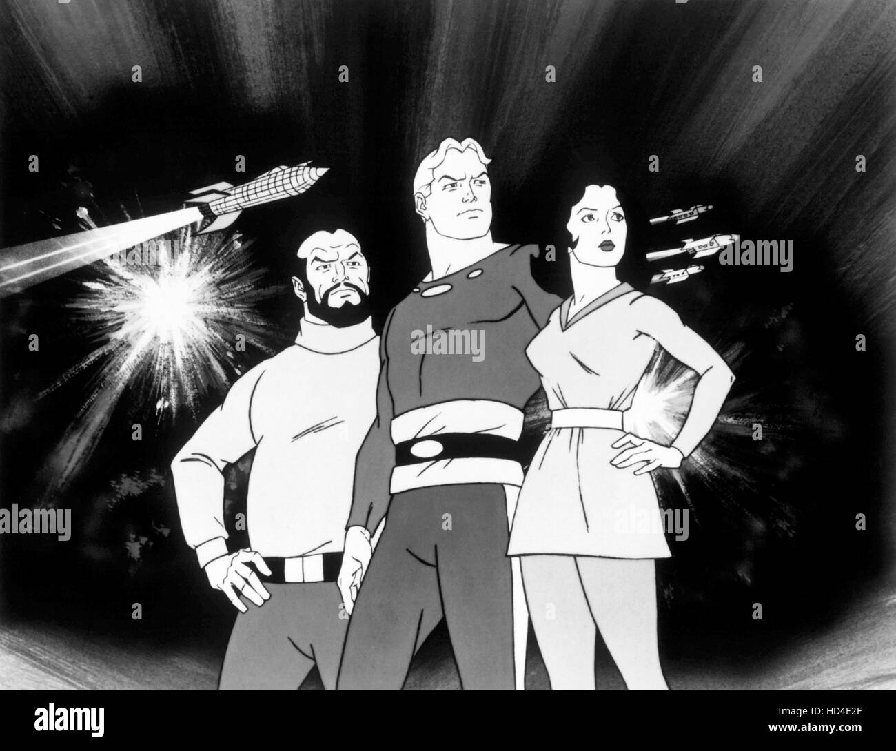 FLASH GORDON, from left: Dr. Zarkov, Flash Gordon, Dale Arden, 1979-80 ...