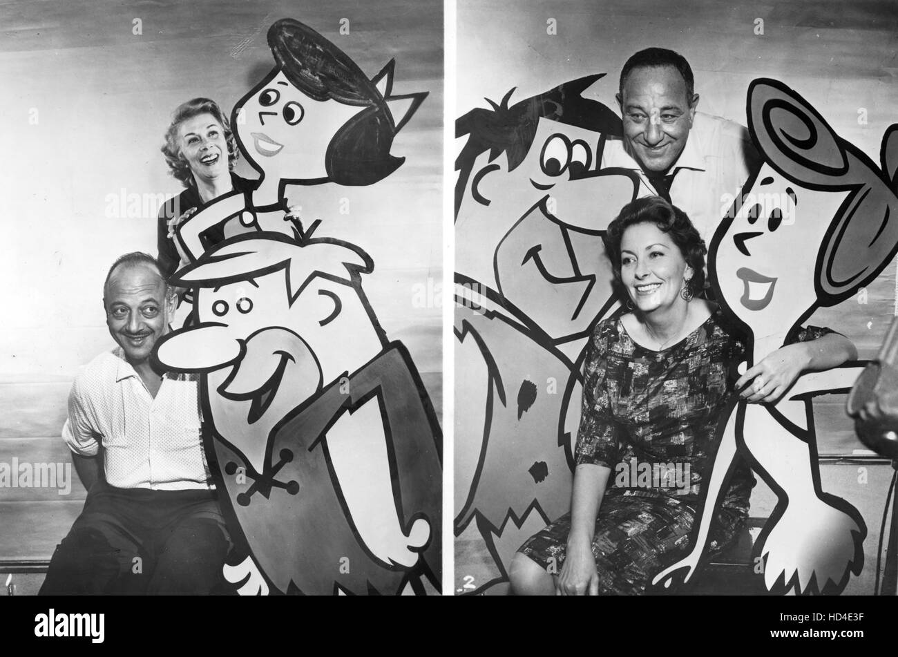 THE FLINTSTONES, Mel Blanc, Barney Rubble, Bea Benadaret, Betty Rubble ...