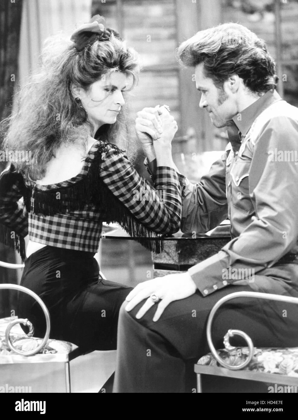 FLESH 'N BLOOD, from left: Kirstie Alley, David Keith, 'Arlo and Starr ...