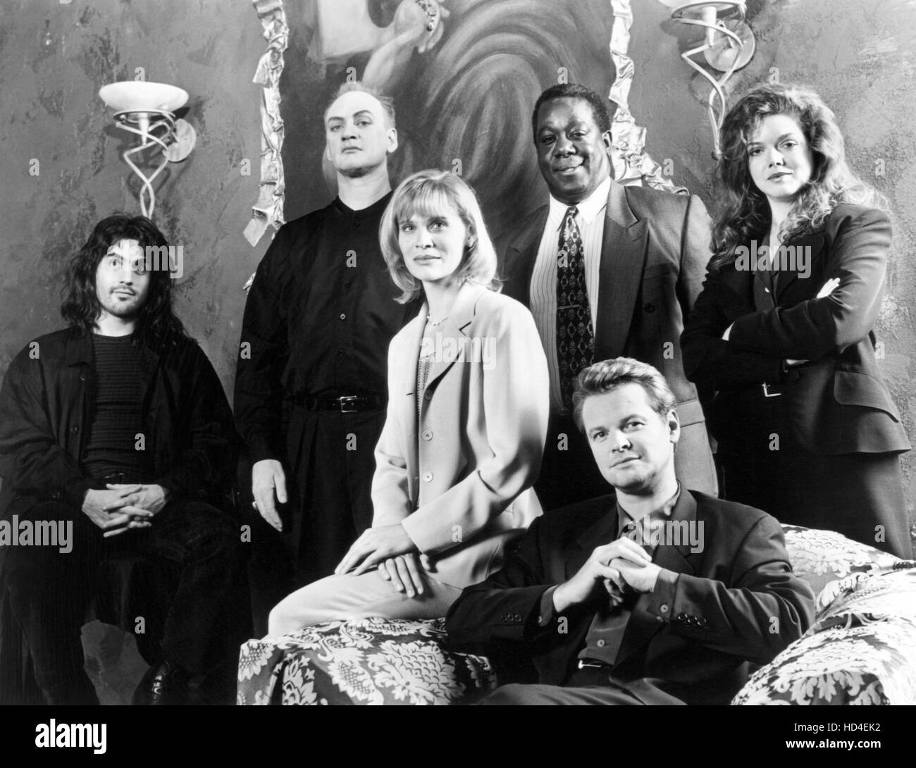 FOREVER KNIGHT, (from left): Ben Bass, Nigel Bennett, Lisa Ryder, Blu ...