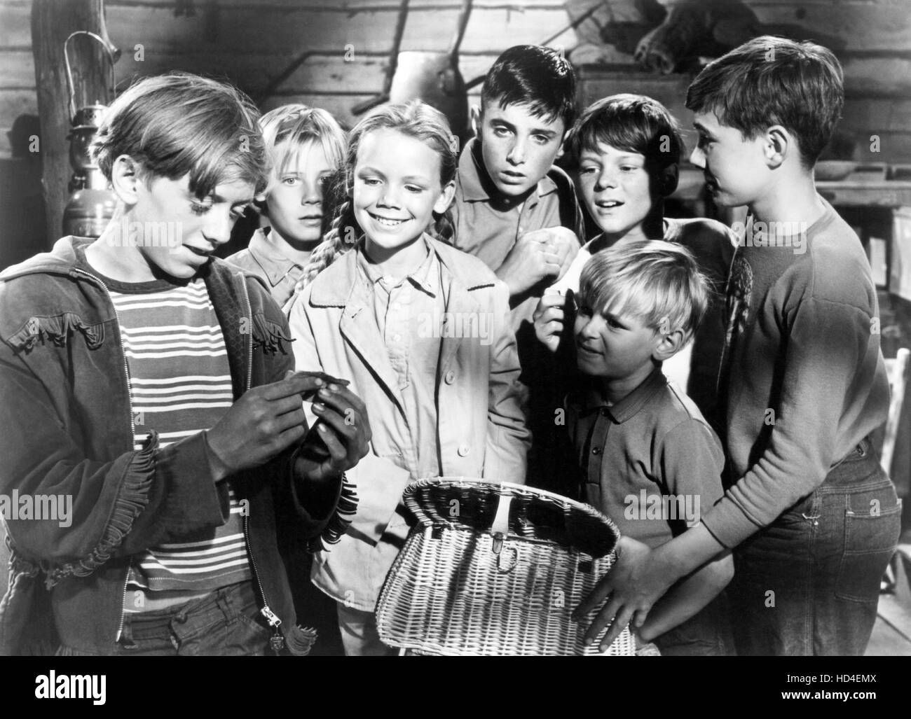 THE FOREST RANGERS, Ralph Endersby (left), Syme Jago (3rd from left ...