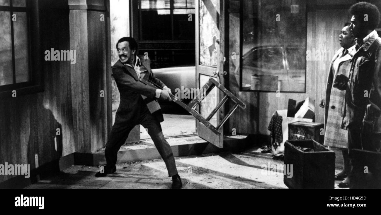 THE JEFFERSONS, Sherman Hemsley, Isabel Sanford, Mike Evans in episode ...