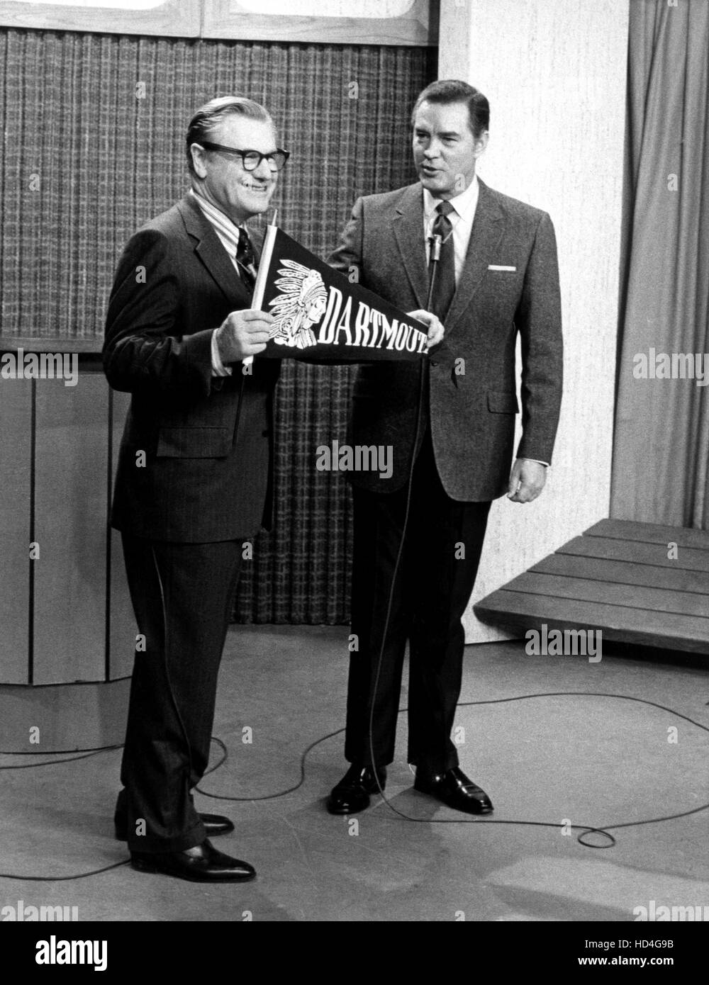 JEOPARDY!, New York Governor Nelson Rockefeller (l.), host Art Fleming ...