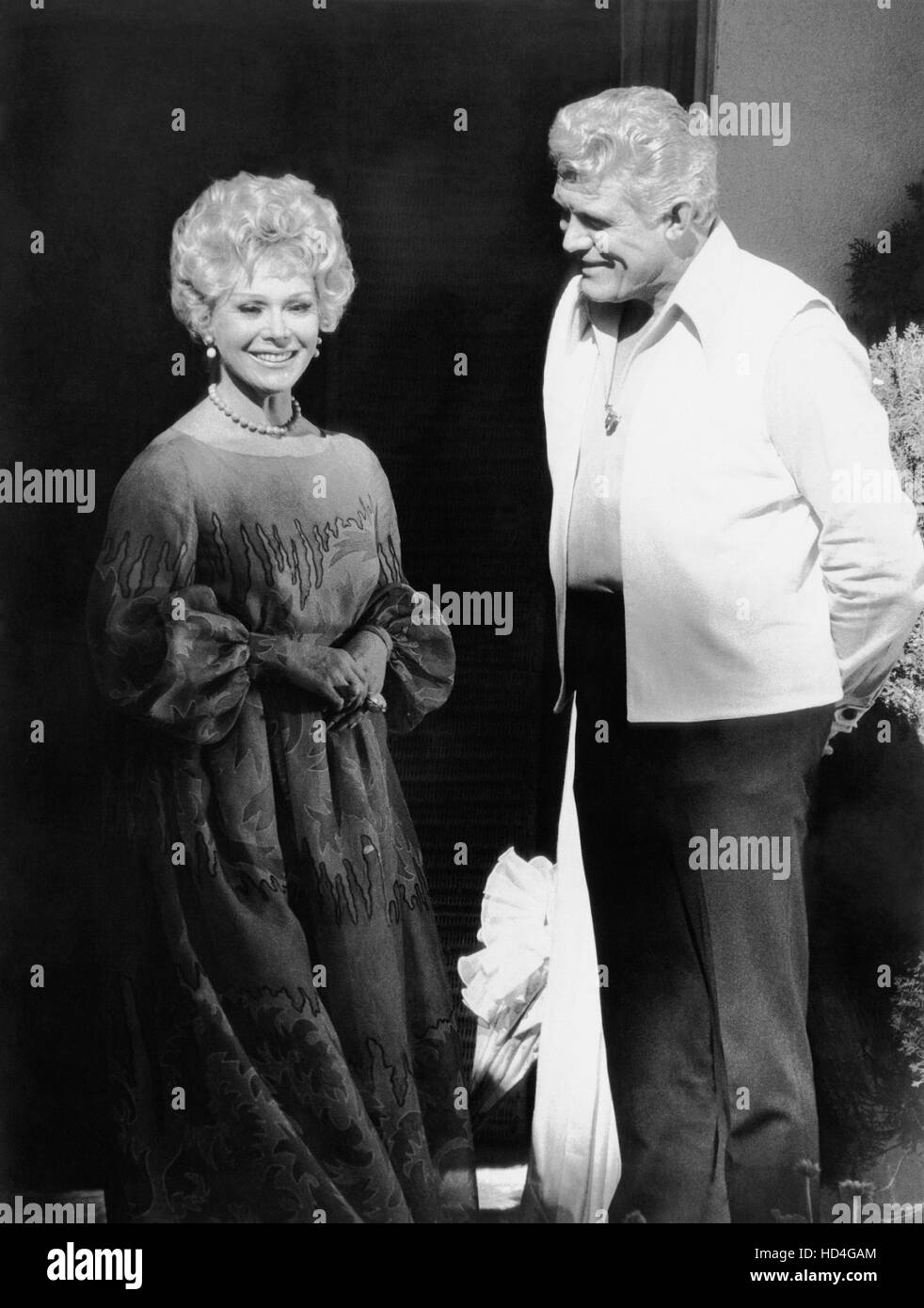 JERRY VISITS EVA, from left, guest Eva Gabor, host Los Angeles anchor ...