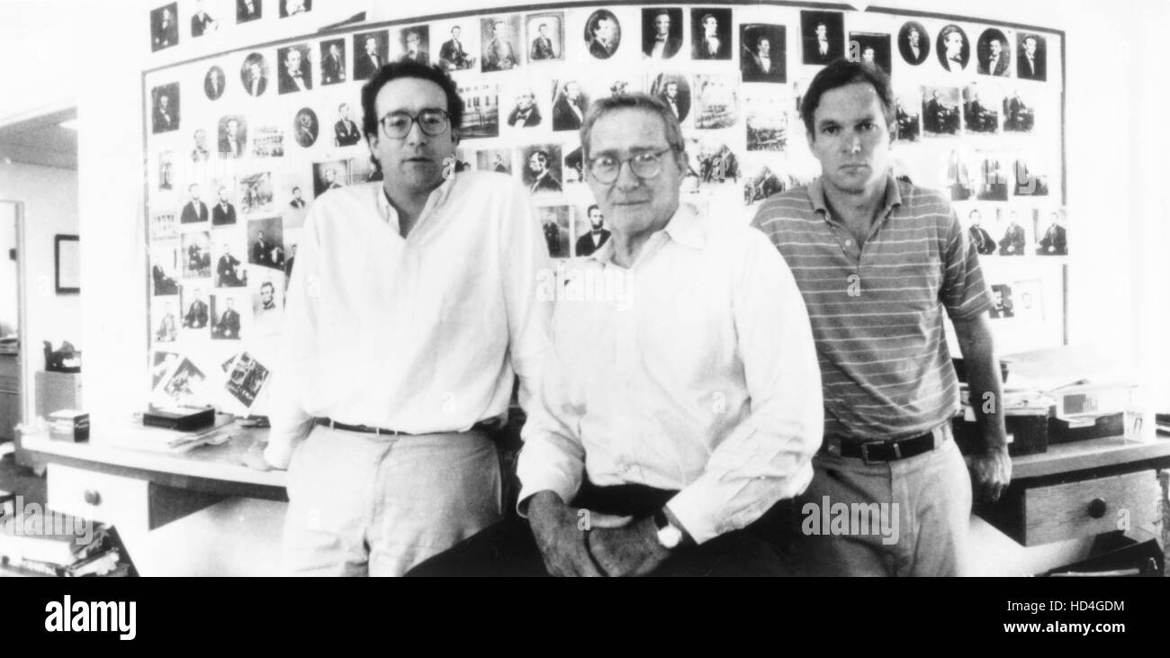 LINCOLN, from left: Philip Kunhardt III, Philip Kunhardt Jr., Peter W ...