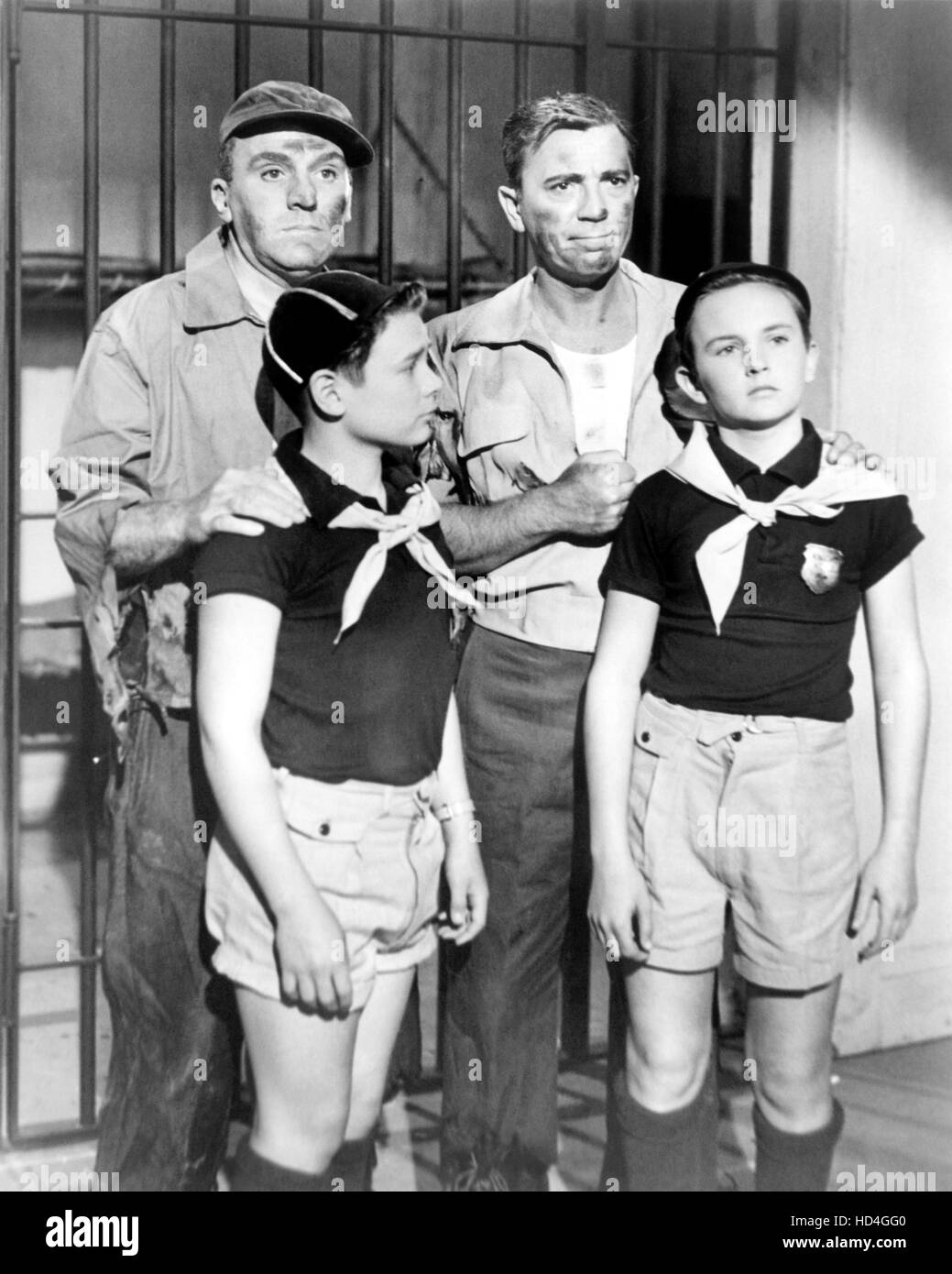 THE LIFE OF RILEY, rear from left: William Bendix, Tom D'Andrea, front ...