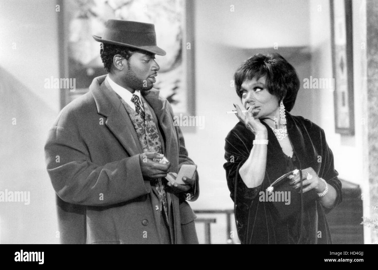 LIVING SINGLE, (from left): T.C. Carson, Eartha Kitt, 'He Works Hard ...