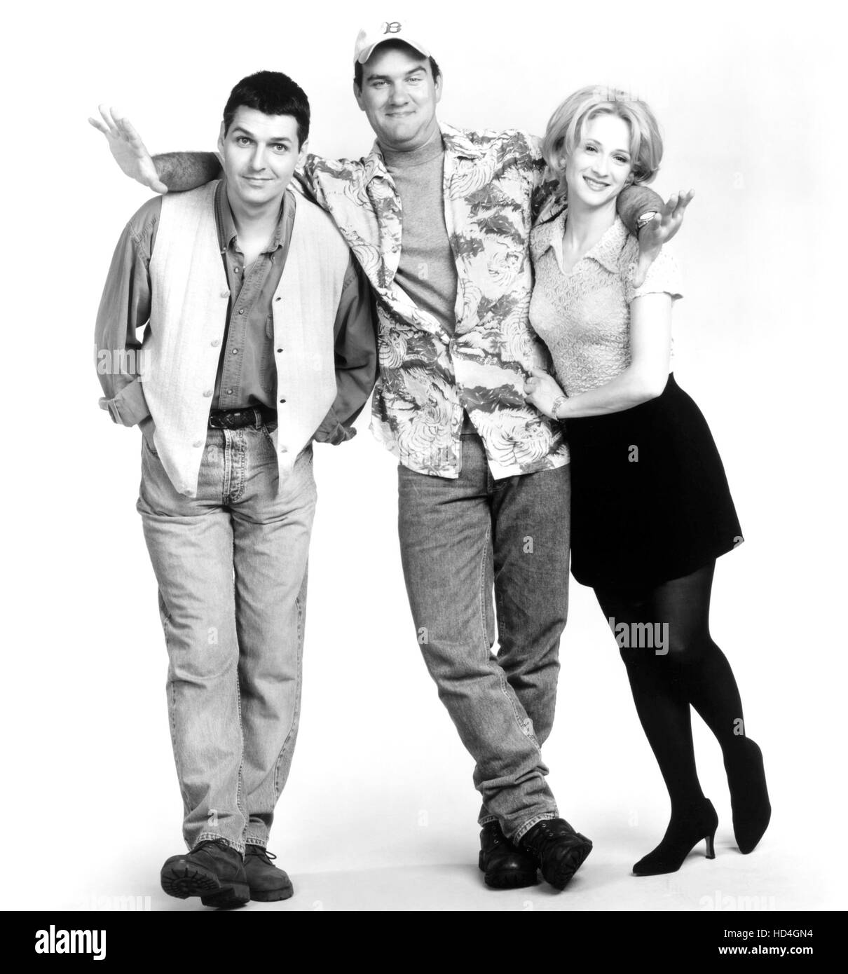 LIFE WITH ROGER, (from left): Maurice Godin, Mike O'Malley, Hallie Todd ...