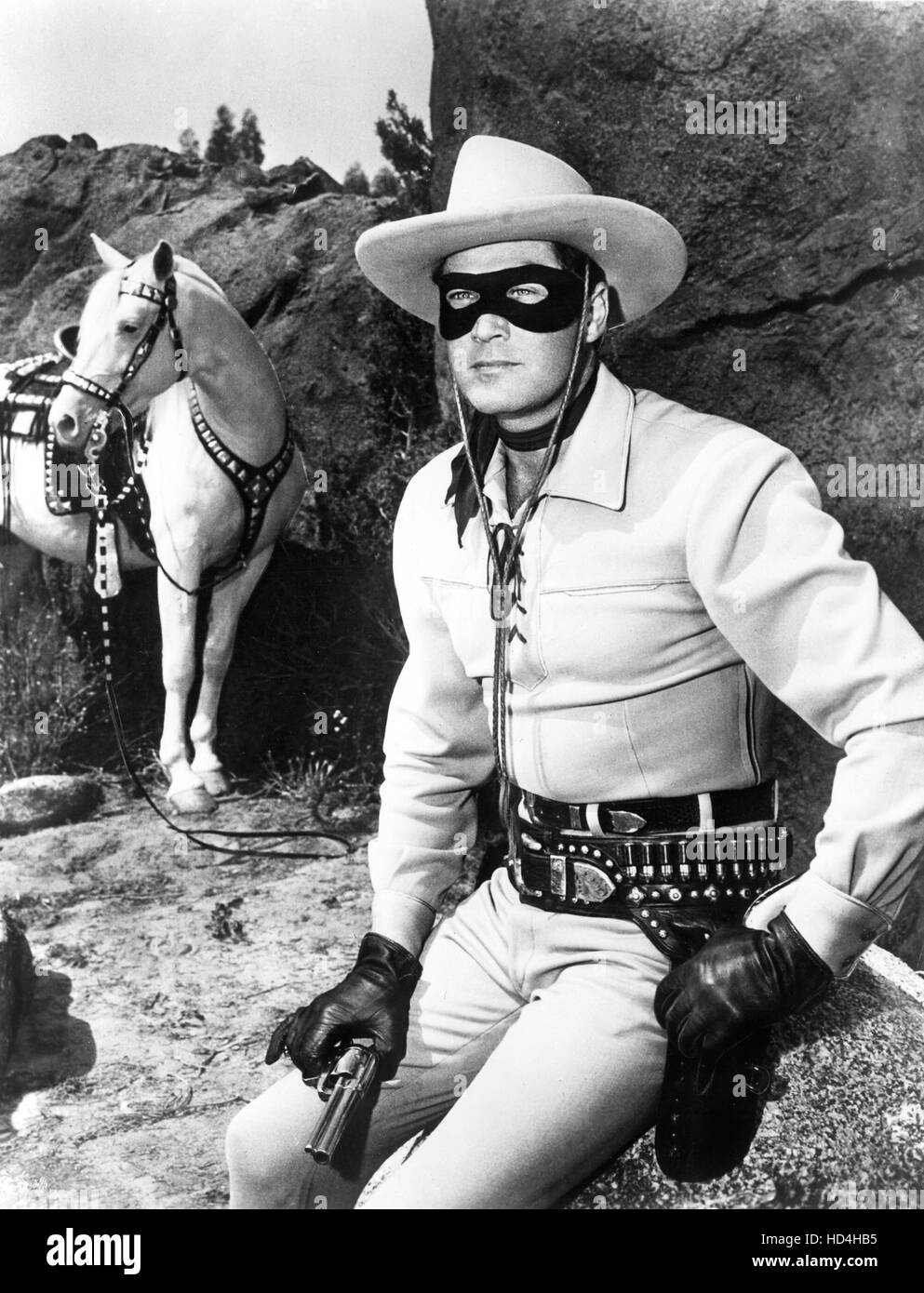 THE LONE RANGER, Clayton Moore, 1949-57 Stock Photo - Alamy