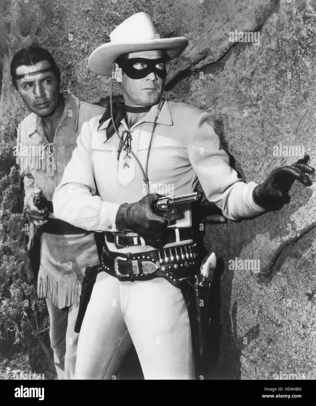 THE LONE RANGER, from left, Jay Silverheels, Clayton Moore, 1949-57 ...