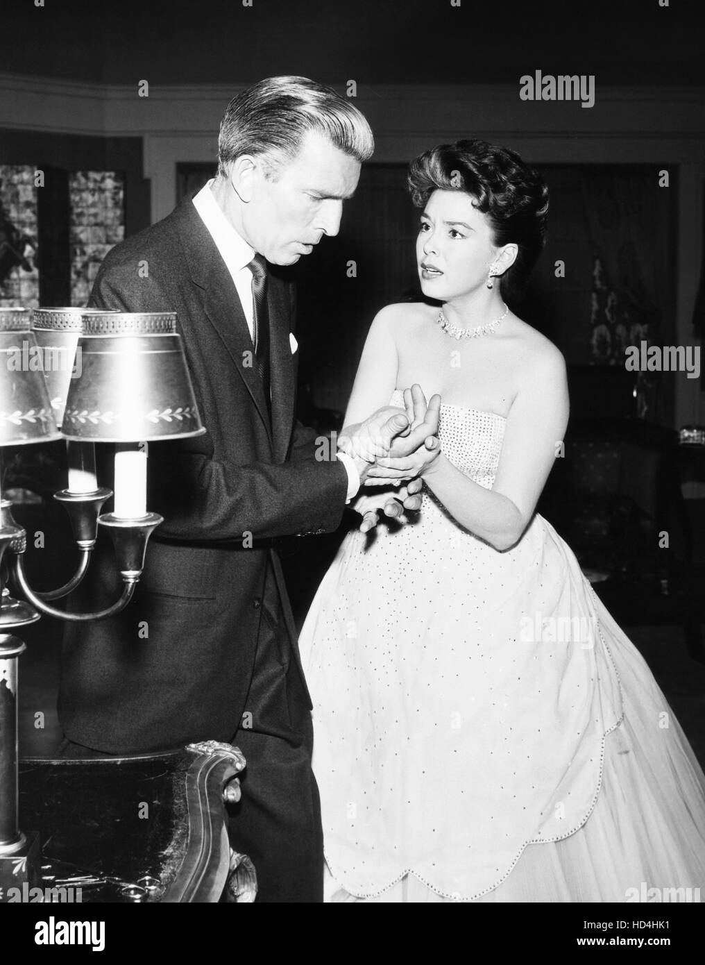 LUX PLAYHOUSE, from left: Michael Rennie, Barbara Rush, 'the ...