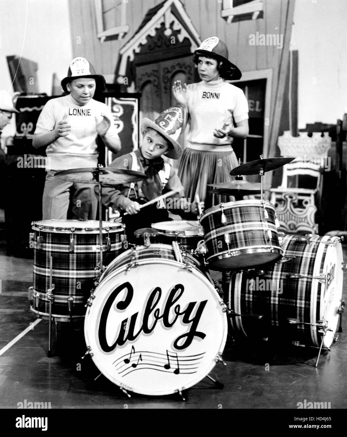 THE MICKEY MOUSE CLUB, from left, Lonnie Burr, Cubby O'Brien, Bonnie ...