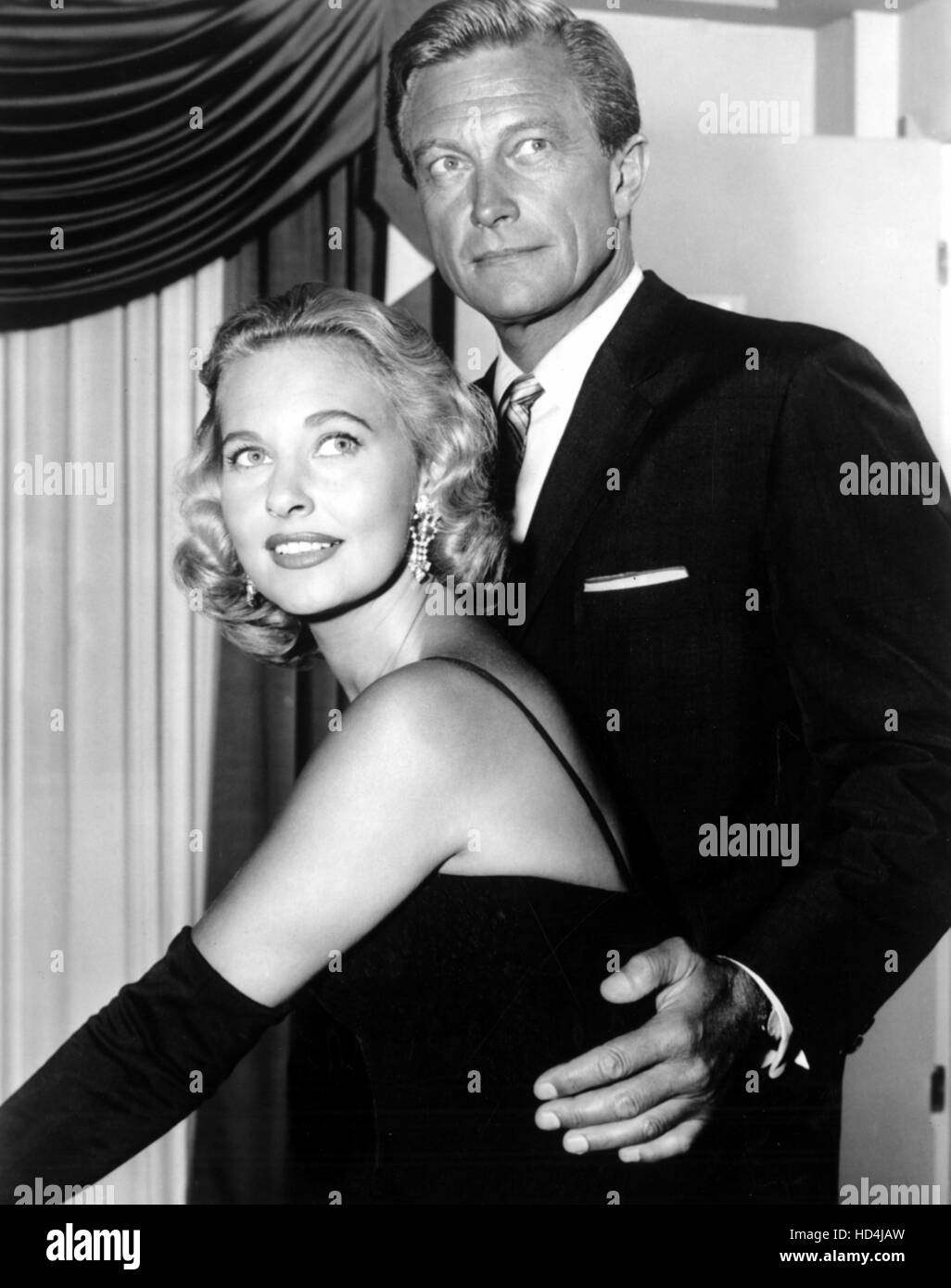 MICHAEL SHAYNE, Lola Albright, Richard Denning, 1960-1961 Stock Photo ...