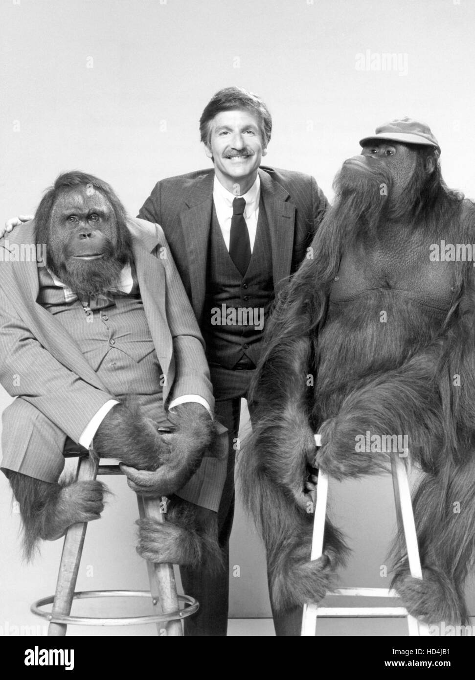 MR. SMITH, (from left): Mr. Smith (the orangutan), Leonard Frey, Bobo ...
