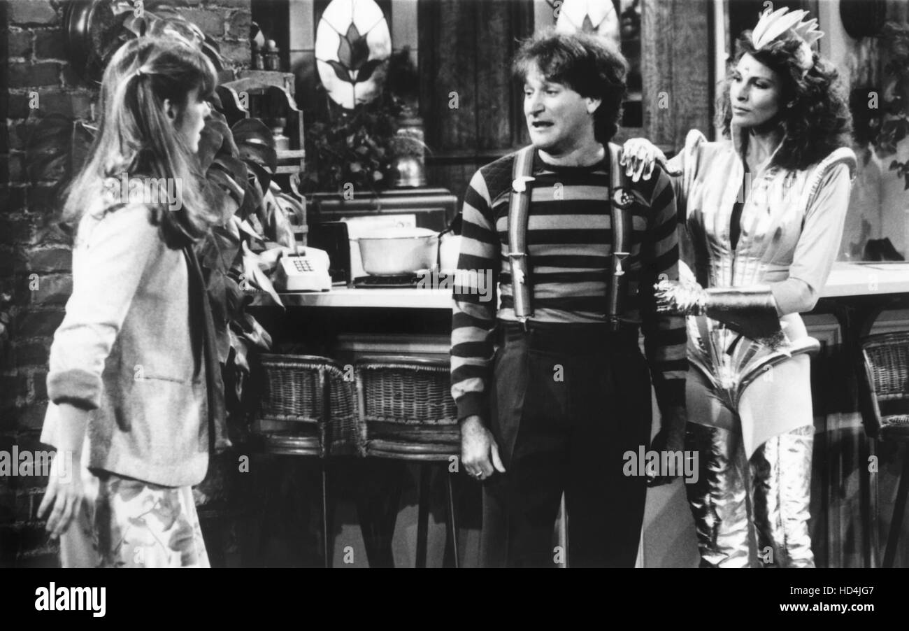 MORK AND MINDY, Pam Dawber, Robin Williams, Raquel Welch, 'Mork vs. The ...