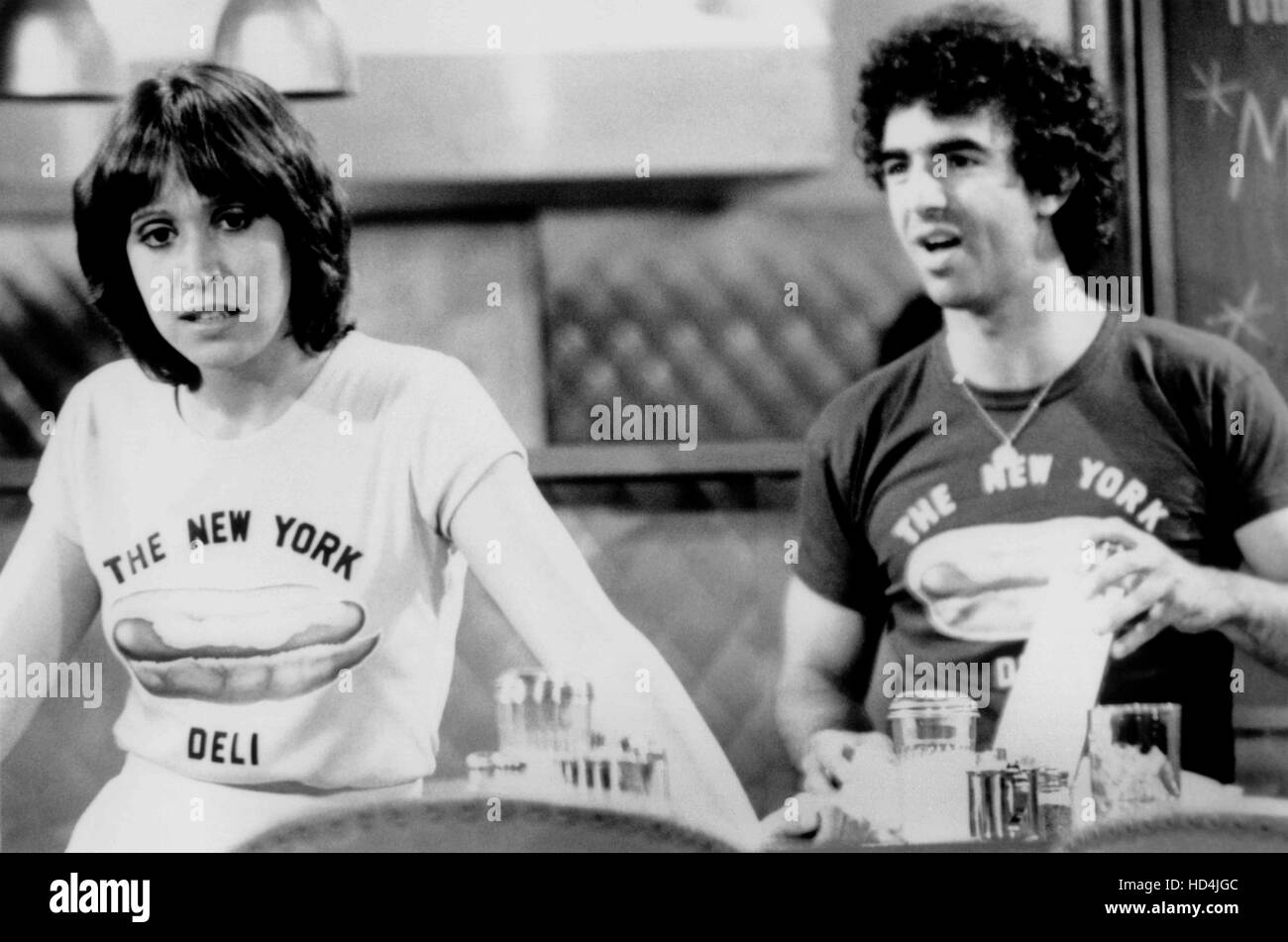 MORK & MINDY, from left: Gina Hecht, Jay Thomas, 1978-82 Stock Photo ...