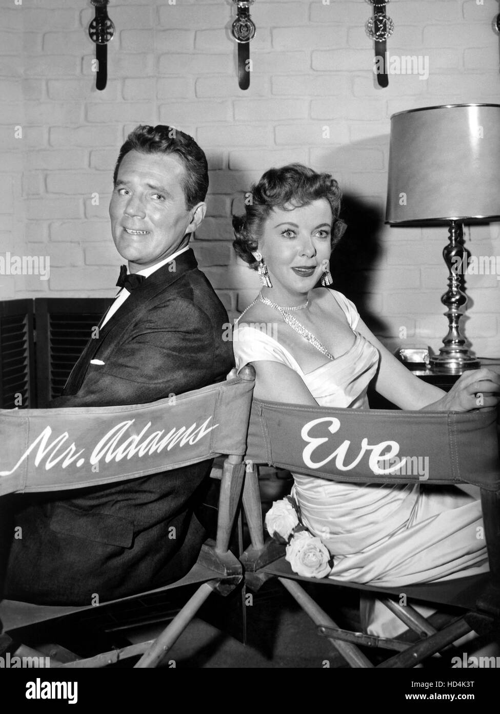 MR. ADAMS AND EVE, Howard Duff, Ida Lupino, 1957-58 Stock Photo - Alamy