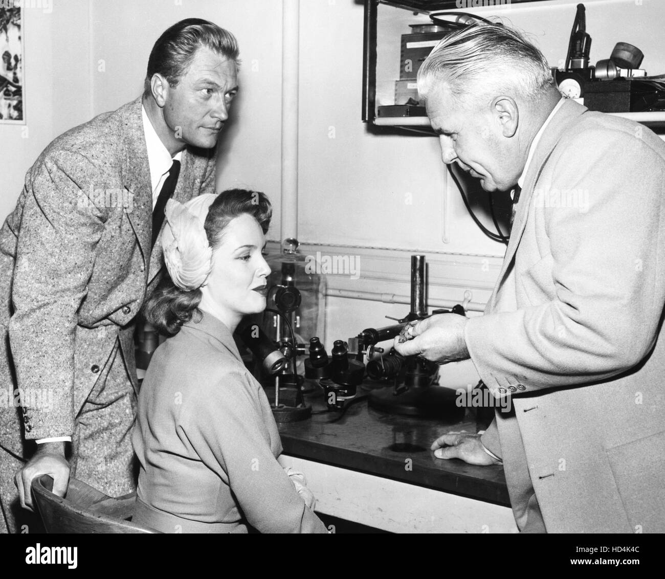 MR. & MRS. NORTH, from left: stats Richard Denning, Barbara Britton ...