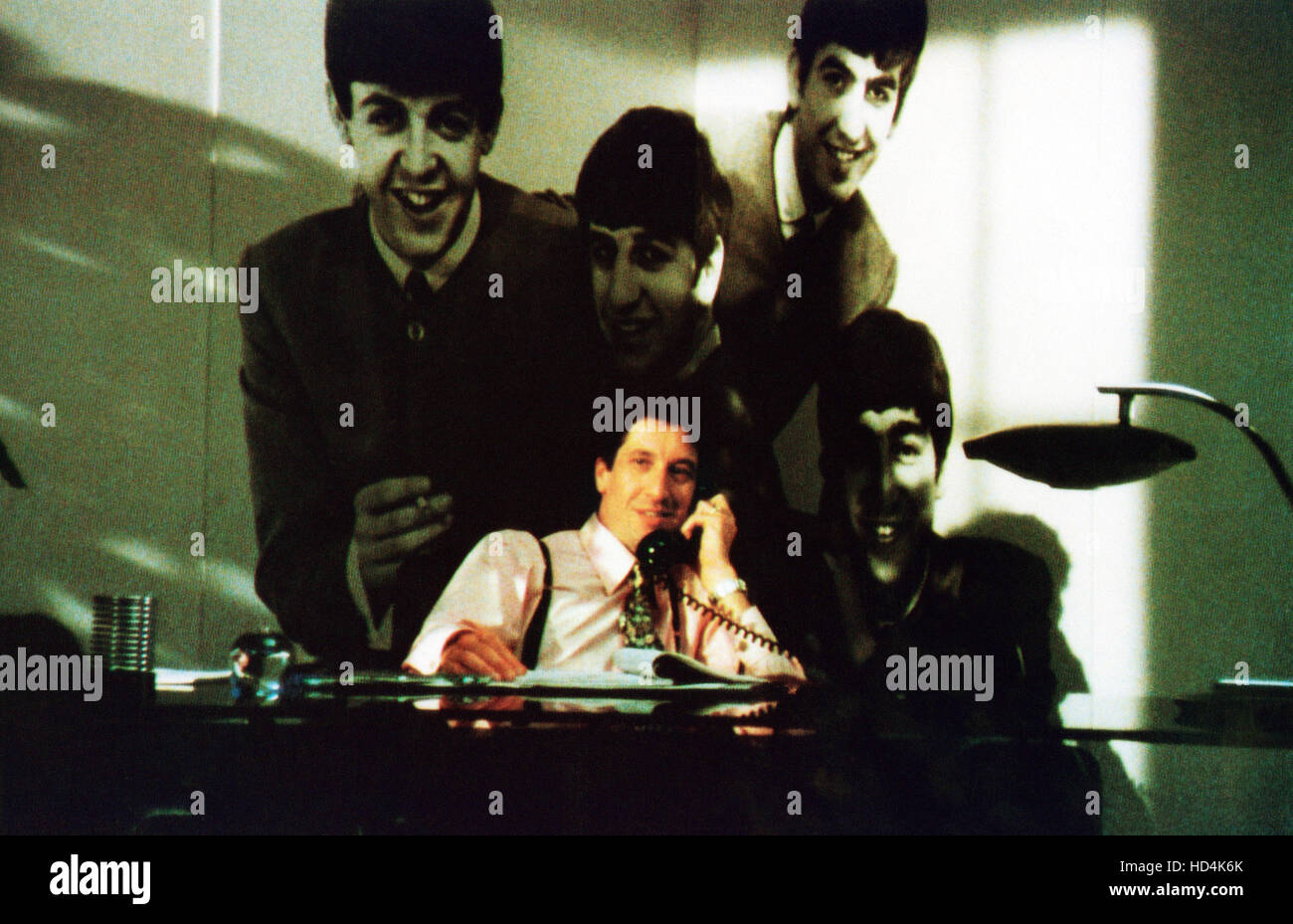 PRICK UP YOUR EARS, David Cardy as Brian Epstein, the Beatles (in ...