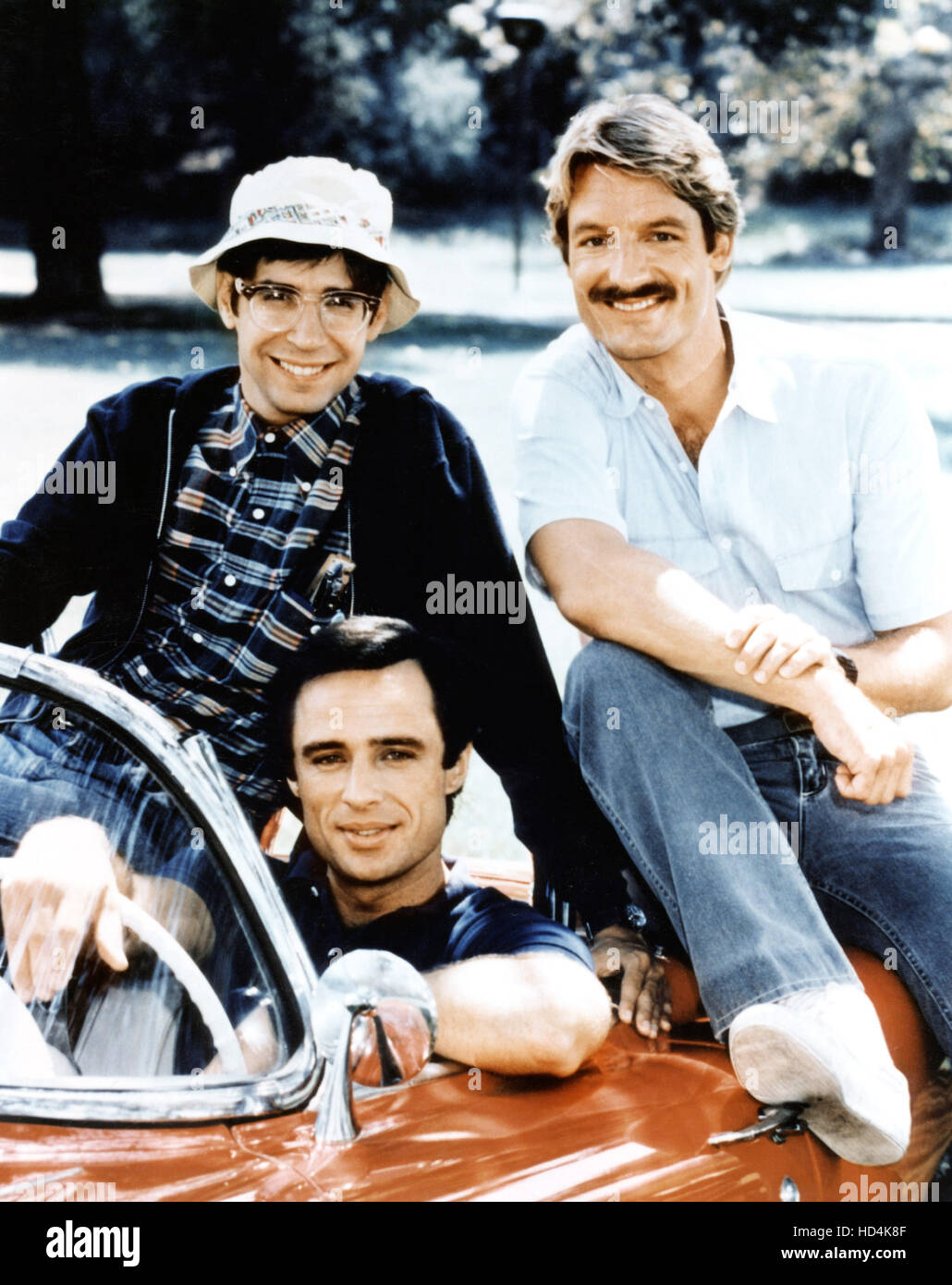 RIPTIDE, (back, from left): Thom Bray, Joe Penny, Perry King, (1985 ...