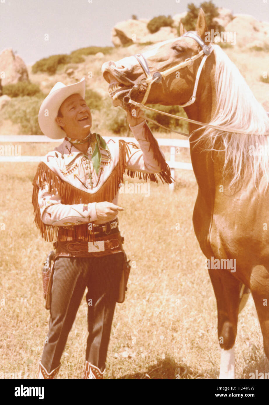 THE ROY ROGERS SHOW, Roy Rogers, Trigger, 1951-1957 Stock Photo - Alamy