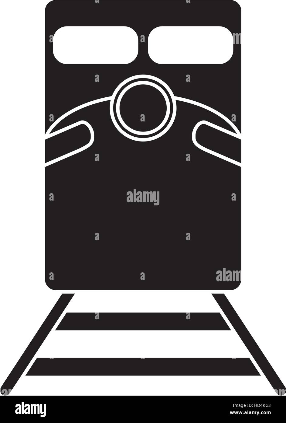 silhouette train rail road mass transit Stock Vector Image & Art - Alamy