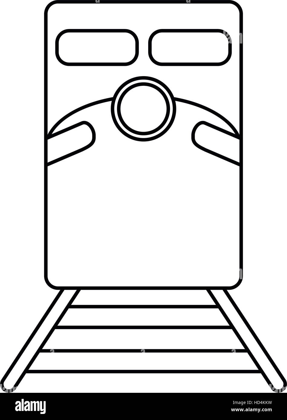 Rail track in front Black and White Stock Photos & Images - Alamy