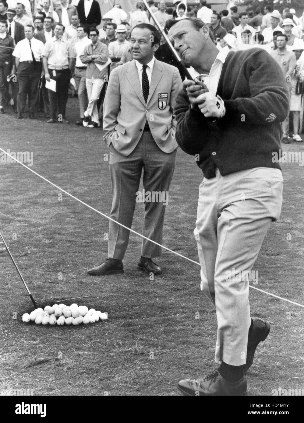 THE ANDY WILLIAMS SAN DIEGO OPEN, l-r: Jim McKay, Arnold Palmer, 1970 ...
